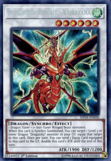 YuGiOh Shadows over Valhalla Single Card Secret Rare Dragunity Knight ...