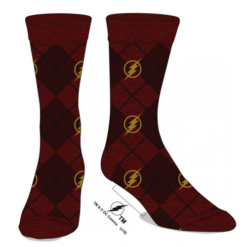 DC Flash Mens Dress Socks Bioworld - ToyWiz