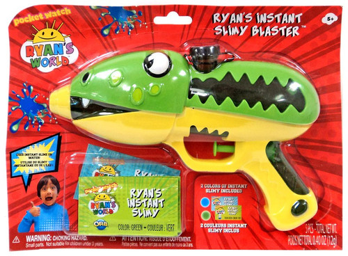 Ryans World Ryans Instant Slimy Blaster Toy Green Pocket Watch - ToyWiz