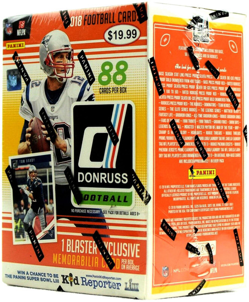 NFL Panini 2018 Donruss Football Trading Card BLASTER Box 11 Packs, 1 ...