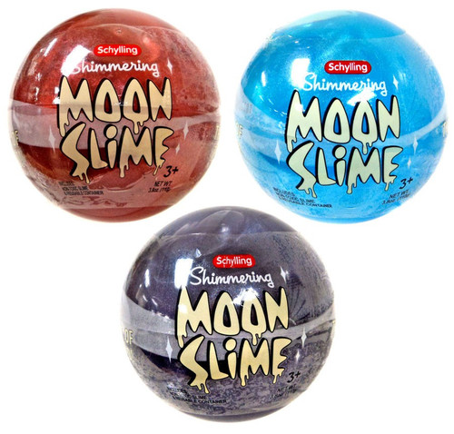 Shimmering Moon Slime Blue, Red Purple Slime 3-Pack Schylling - ToyWiz