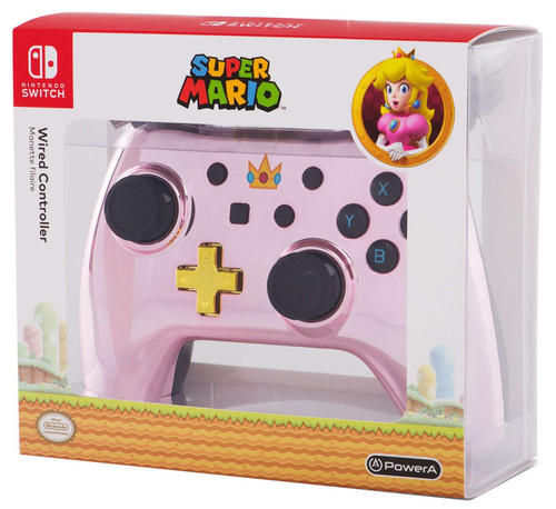 Nintendo Switch Chrome Princess Peach Video Game Controller Power A ...