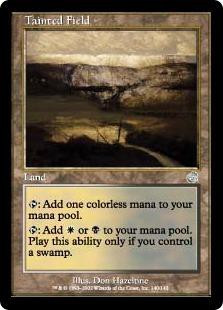 Magic The Gathering Torment Single Card Uncommon Tainted Field 140 Foil ...