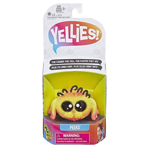 Yellies Peeks Fuzzy Pet Figure Hasbro Toys - ToyWiz