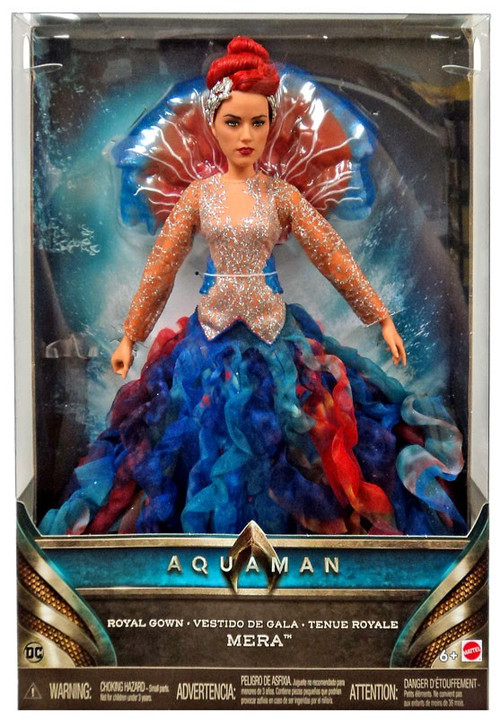 DC Aquaman Mera 12 Doll Royal Gown Mattel - ToyWiz