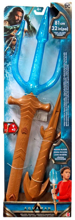 DC Aquaman Deluxe Trident Roleplay Toy Mattel - ToyWiz