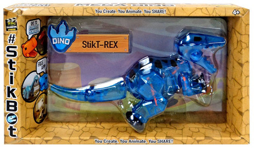 Stikbot Mega Dino StikT-Rex 5 Figure Blue Zing - ToyWiz