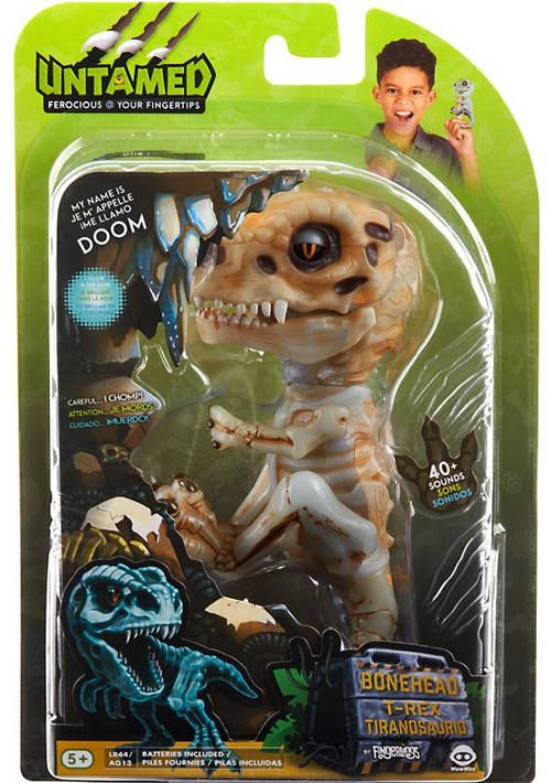 Fingerlings Untamed Dinosaur Doom the T-Rex Figure Bonehead WowWee - ToyWiz