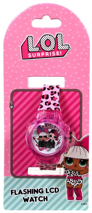 LOL Surprise Flashing LCD Watch Watch Leopard Print MGA Entertainment ...