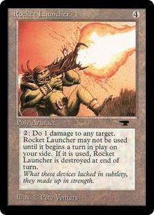 Magic The Gathering Antiquities Single Card Uncommon Rocket Launcher ...
