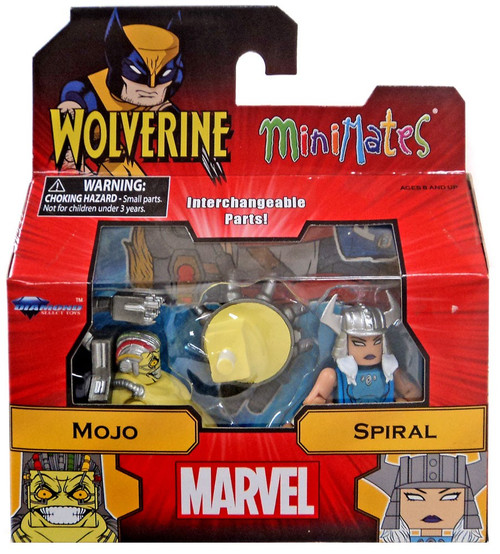 Marvel Wolverine Minimates Series 72 Mojo Spiral Minifigure 2-Pack ...