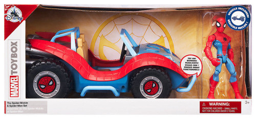 Disney Marvel Toybox Spider-Man Spider-Mobile Exclusive 5 Action Figure ...