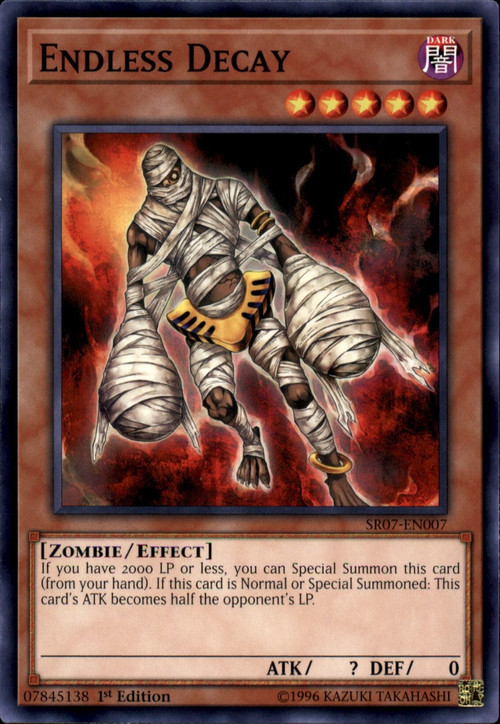 YuGiOh Structure Deck Zombie Horde Single Card Common Endless Decay ...