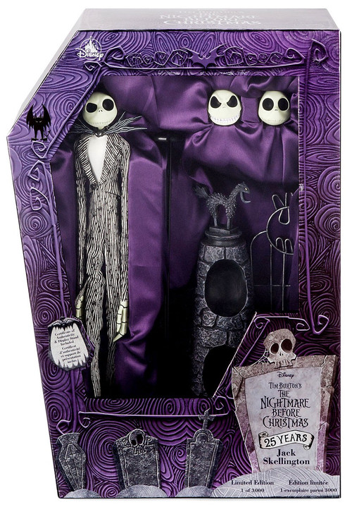 Disney Nightmare Before Christmas 25th Anniversary Jack Skellington Exclusive 16 Doll Limited Edition ToyWiz
