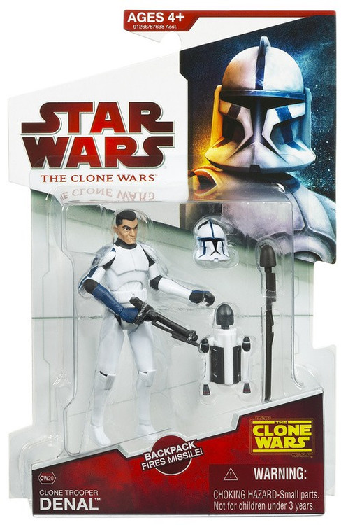 Star Wars Clone Wars 2009 Clone Trooper Denal 3.75 Action Figure CW20 ...