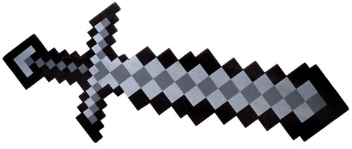 8-Bit Pixel Sword Black UCC Distributing Inc. - ToyWiz
