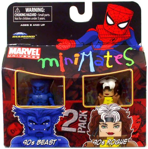 Minimates Series 34 90s Beast 90s Rogue Mini Figure 2-Pack Marvel ...