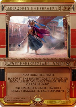 Magic The Gathering Masterpiece Single Card Hazoret the Fervent 27 FOIL - Amonkhet Invocation ...