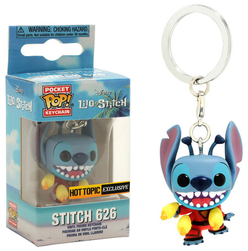 Funko Disney Lilo Stitch Pocket POP Stitch 626 Exclusive Keychain - ToyWiz