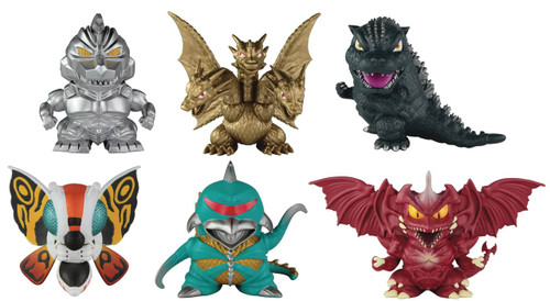 Godzilla Chibi Mini Figure 6-Pack Diorama Bandai America - ToyWiz