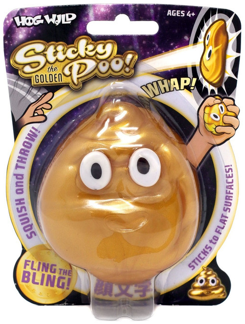 Sticky the Poo Sticky the Golden Poo Squeeze Toy Hog Wild - ToyWiz
