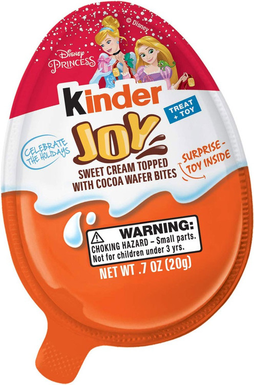 Kinder Joy Disney Princess Chocolate Surprise Egg Ferrero - ToyWiz