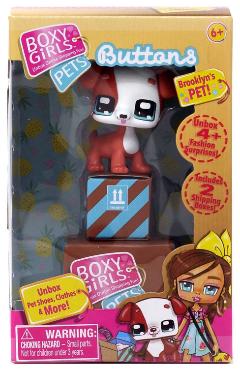 Boxy Girls Pets Buttons Mini Doll Jay at Play - ToyWiz