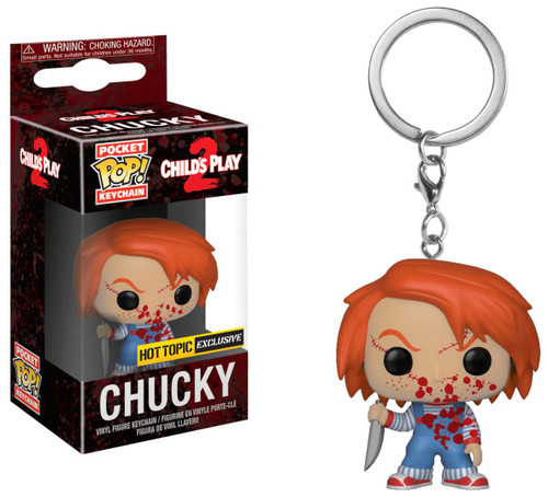 Funko Childs Play Pocket POP Chucky Exclusive Keychain Bloody - ToyWiz