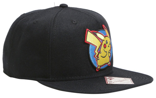 Pokemon Pikachu Circle Patch Snapback Cap Bioworld - ToyWiz