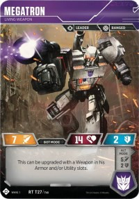 Transformers Trading Card Game Wave 1 Single Card Rare Megatron ...