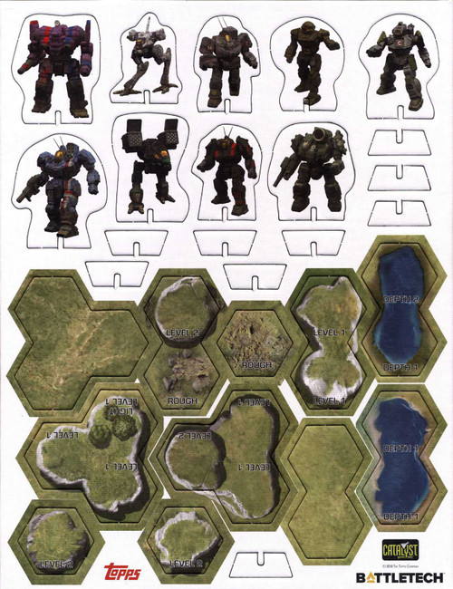 BattleTech Additional BattleMechs Terrain Punchboard Loose Catalyst ...