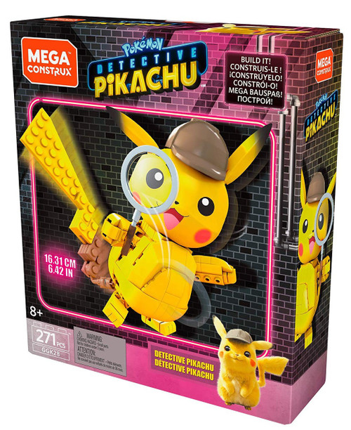 Pokemon Detective Pikachu Pikachu Set Medium Figure Mega Construx - ToyWiz