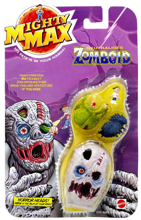 Mighty Max Horror Heads Zomboid Mini Playset Mattel - ToyWiz