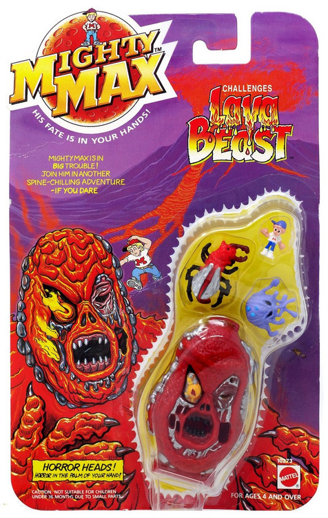 Mighty Max Horror Heads Lava Beast Mini Playset Mattel - ToyWiz