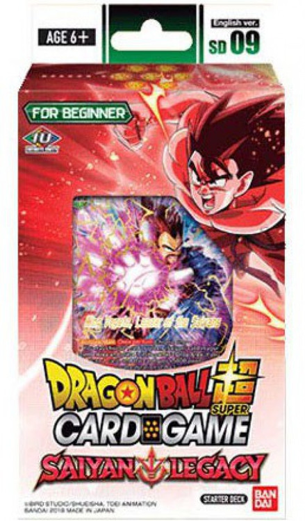 Dragon Ball Super Trading Card Game SD 09 Saiyan Legacy Starter Deck ...