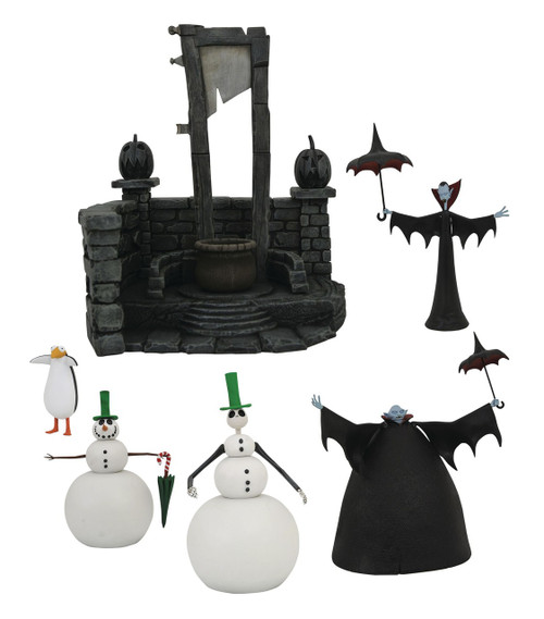 Nightmare Before Christmas Series 7 Snowman Jack, Big Vampire Skinny ...