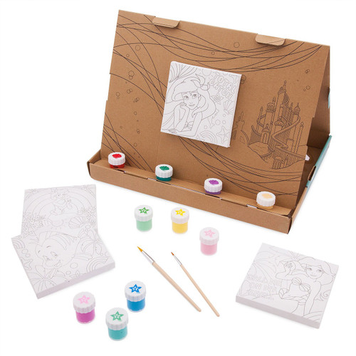 Disney The Little Mermaid Ariel Canvas Paint Set Exclusive - ToyWiz