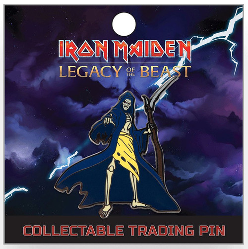 Iron Maiden Legacy of the Beast Grim Reaper Eddie 2 Lapel Pin - ToyWiz