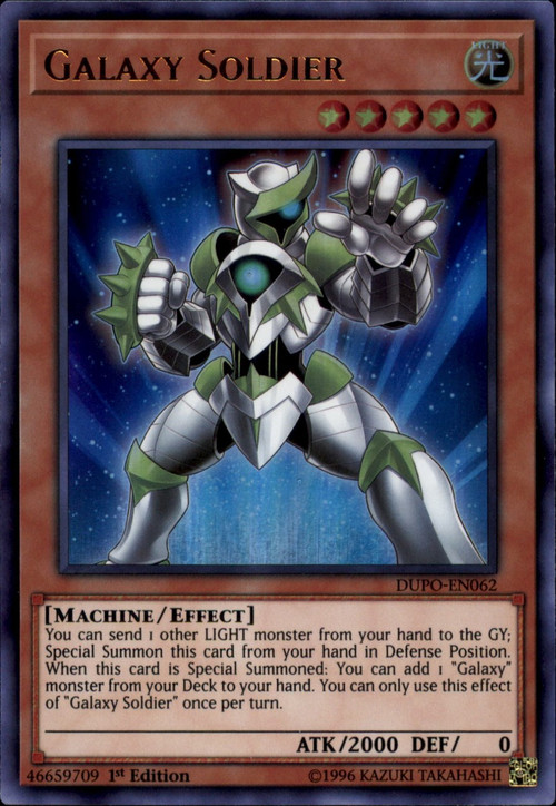YuGiOh Duel Power Single Card Ultra Rare Galaxy Soldier DUPO-EN062 - ToyWiz