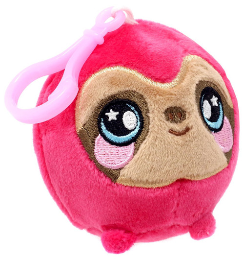 Squeezamals Series 2 Pink Sloth 3 Clip On Plush Beverly Hills Teddy ...