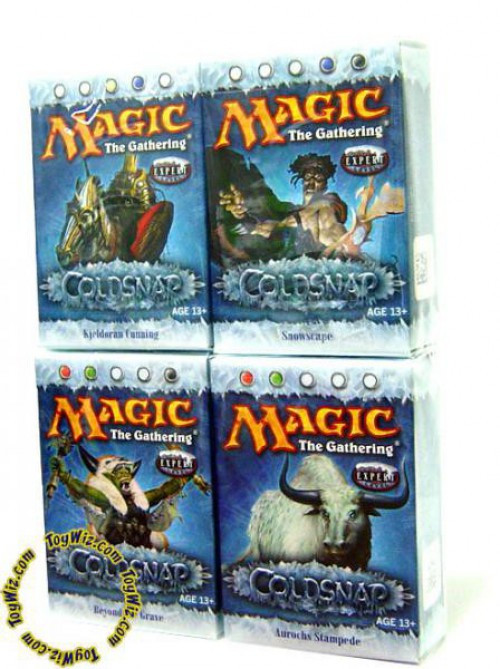 Magic The Gathering Coldsnap Set of 4 Theme Decks Wizards of the Coast ...