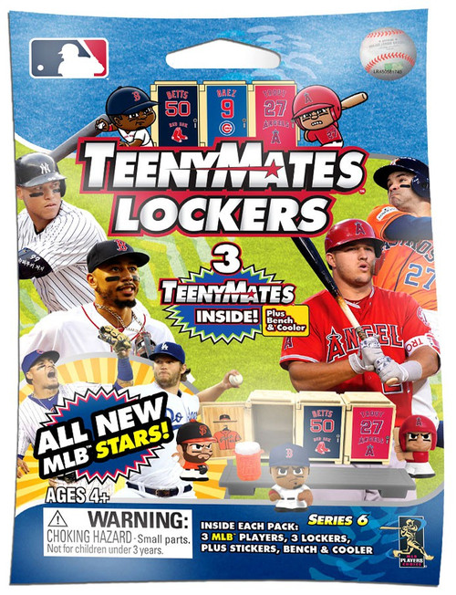 MLB TeenyMates Baseball Series 6 LOCKERS Pack 3 Figures, 3 Lockers ...
