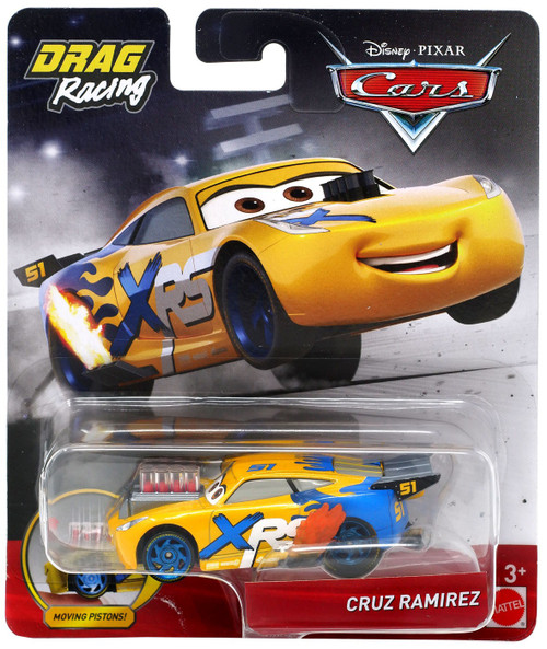 Disney Pixar Cars Cars 3 Drag Racing Cruz Ramirez 155 Diecast Car ...