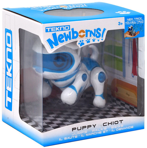 Tekno Newborns Puppy Robotic Pet Figure Blue - ToyWiz