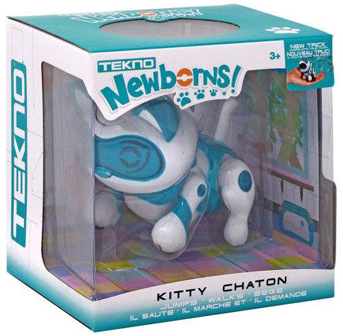 Tekno Newborns Kitty Robotic Pet Figure Teal - ToyWiz