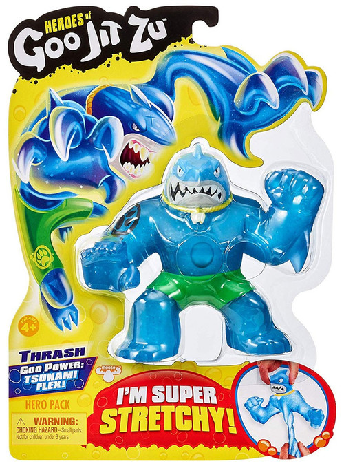 Heroes of Goo Jit Zu Thrash Action Figure Shark, Version 1 Green Shorts ...