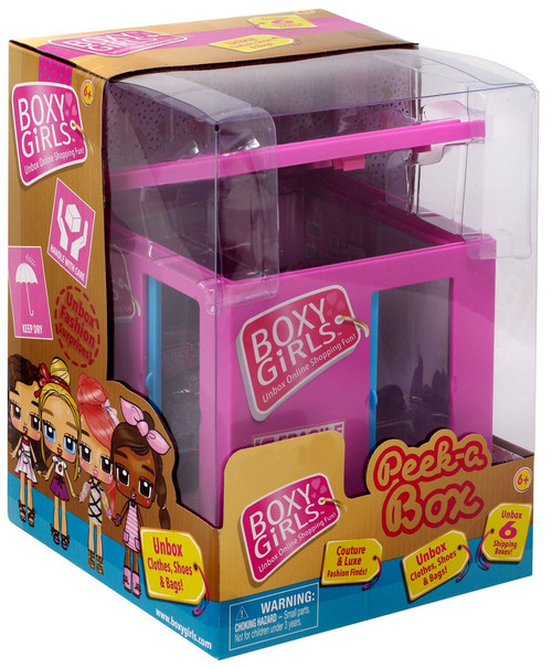 Boxy Girls Peek-A-Box Exclusive Mini Doll Pink Jay at Play - ToyWiz