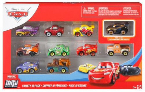 Disney Pixar Cars Die Cast Mini Racers VARIETY 10-Pack 2019 Mattel Toys ...