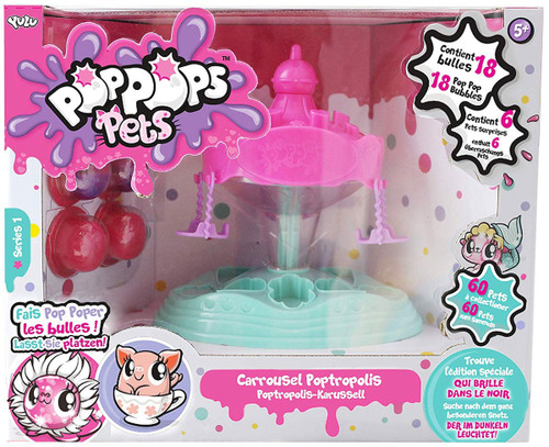 Pop Pops Pets Series 1 Poptropolis Carousel Playset Yulu - ToyWiz