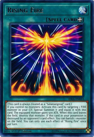 YuGiOh Rising Rampage Single Card Rare Rising Fire RIRA-EN053 - ToyWiz